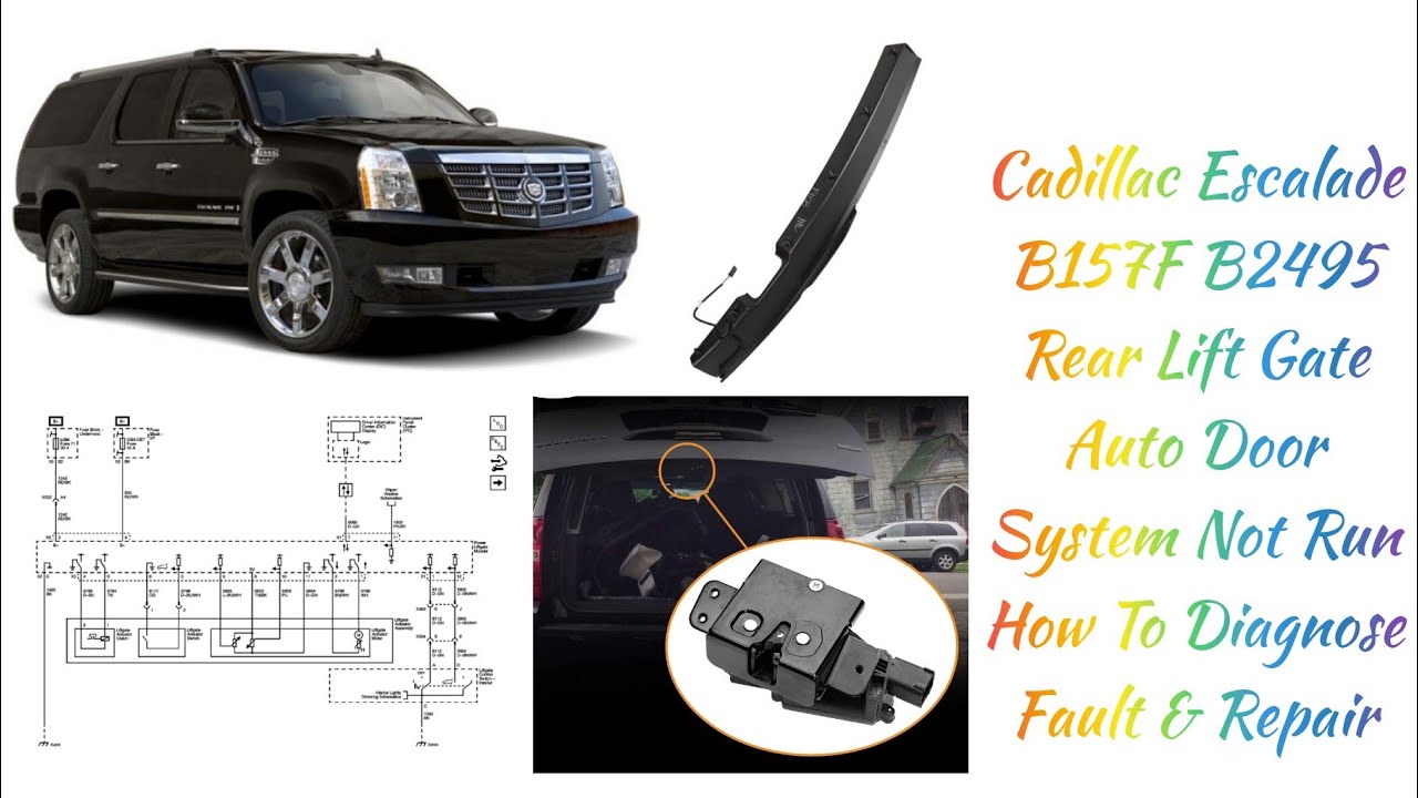 Cadillac Escalade B157F B2495 Rear Lift Gate Door Auto System Not Run ...