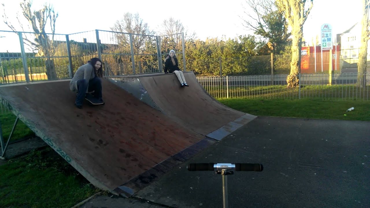 Sam going down the ramp... FAIL - YouTube