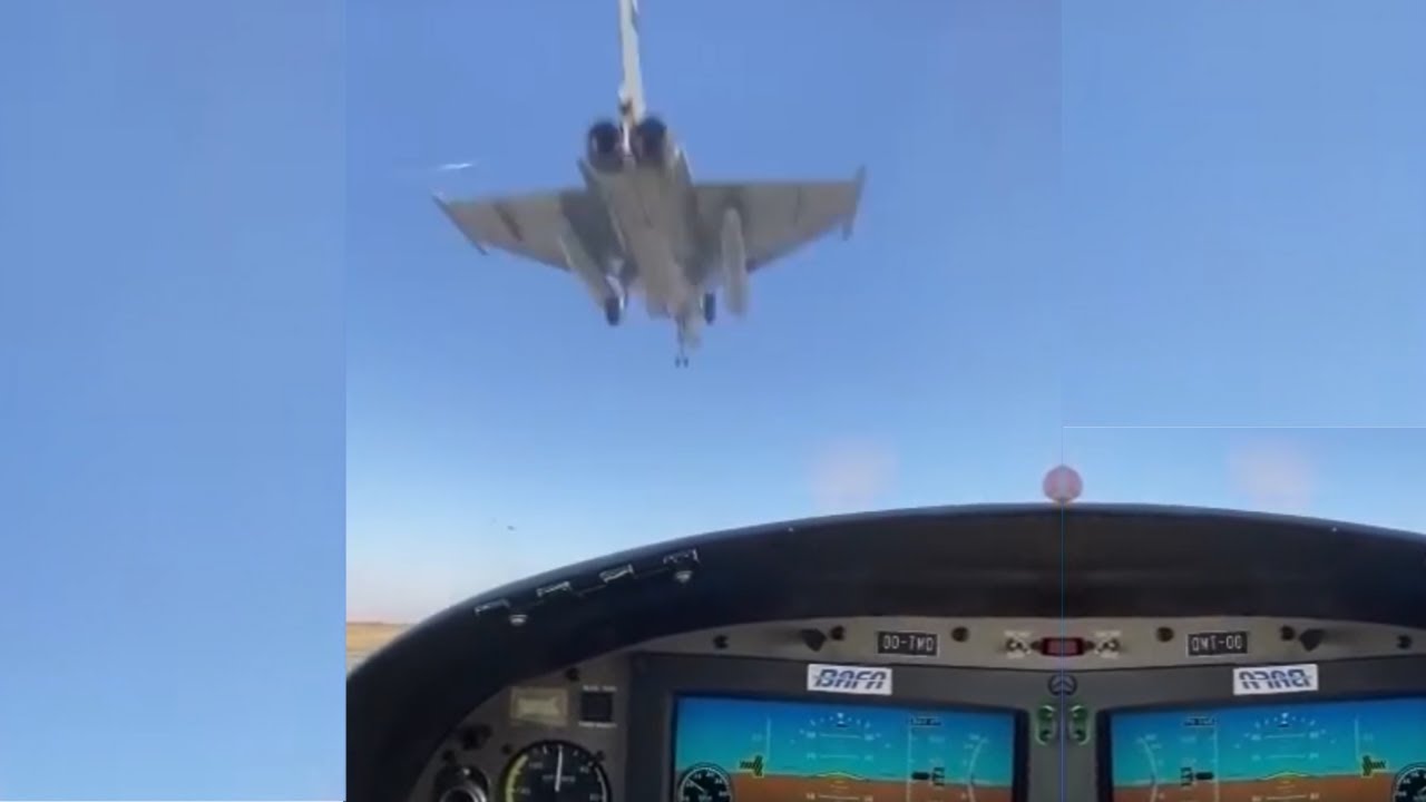 Jet Passing Aircraft Very Close on Take Off - YouTube