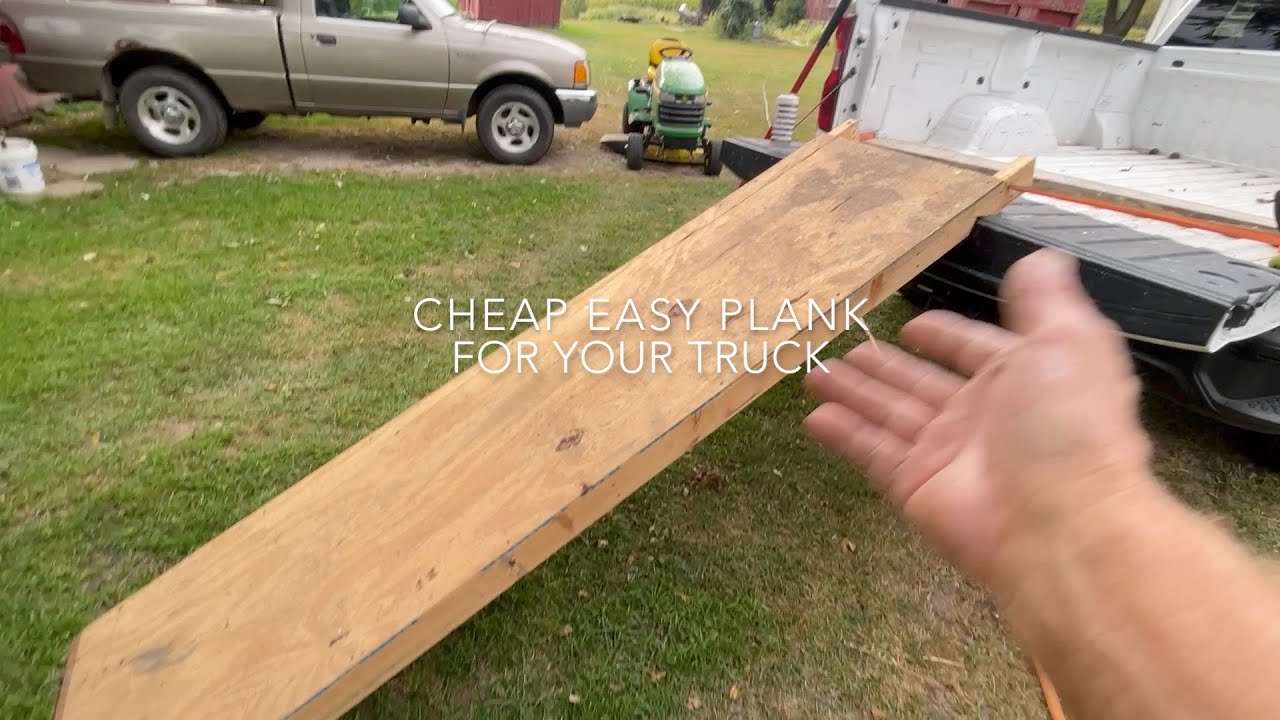 Cheap easy plank for truck - YouTube