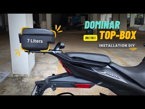 Dominar mini Top Box installation | studds vault box | Perfect Storage for Daily Use!