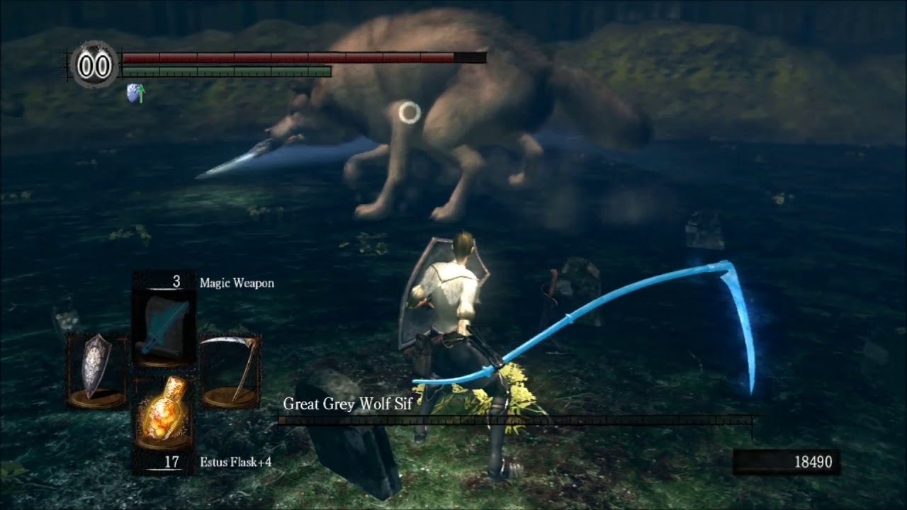 Dark Souls Sif Boss Fight HD 1080p - YouTube