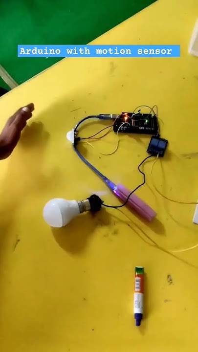 Arduino with motion sensor, inspire award project, science project, street light project ...