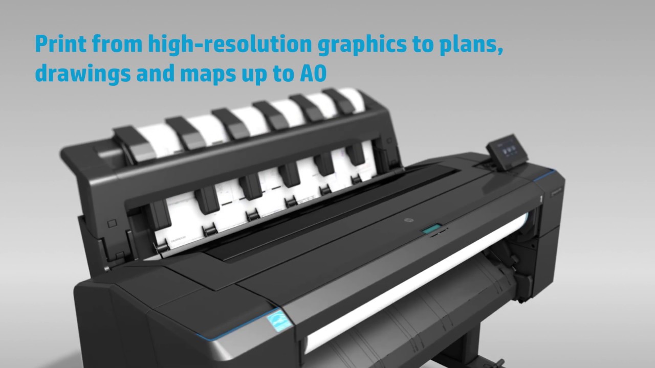 HP DesignJet T930 36 in - YouTube