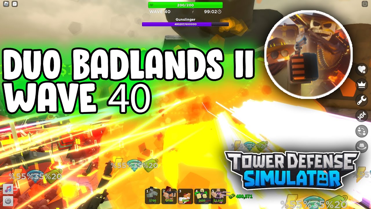 Duo Badlands II WAVE 40 | TDS | ROBLOX - YouTube