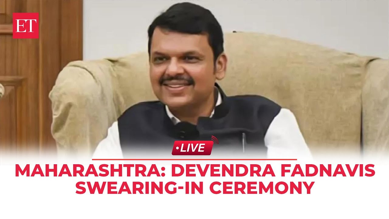 Devendra Fadnavis takes oath as Maharashtra CM, Eknath Shinde & Ajit ...