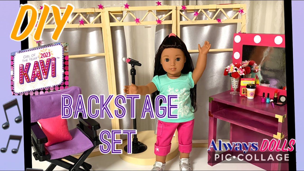 DIY - American Girl - GOTY 2023 Kavi Sharma Backstage Set🌟🎤🎵 - YouTube