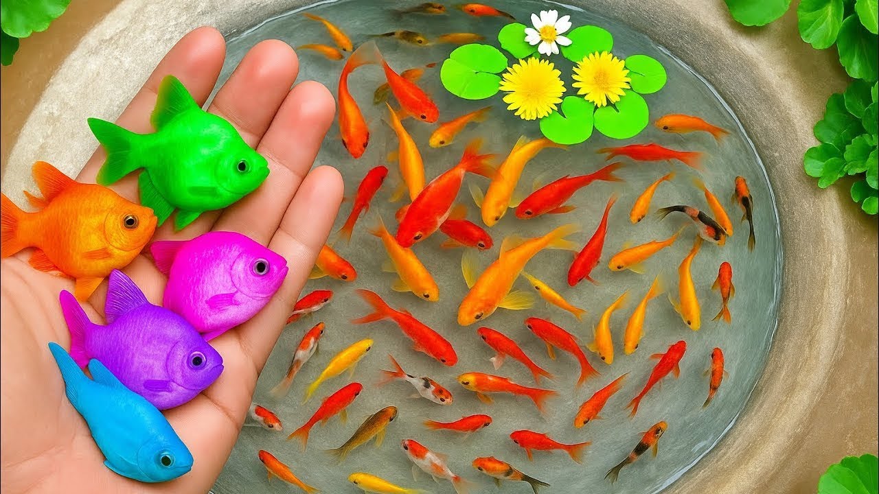 Amazing catching aquarium fish kiofish,colorful fish ,equipment fishing ...