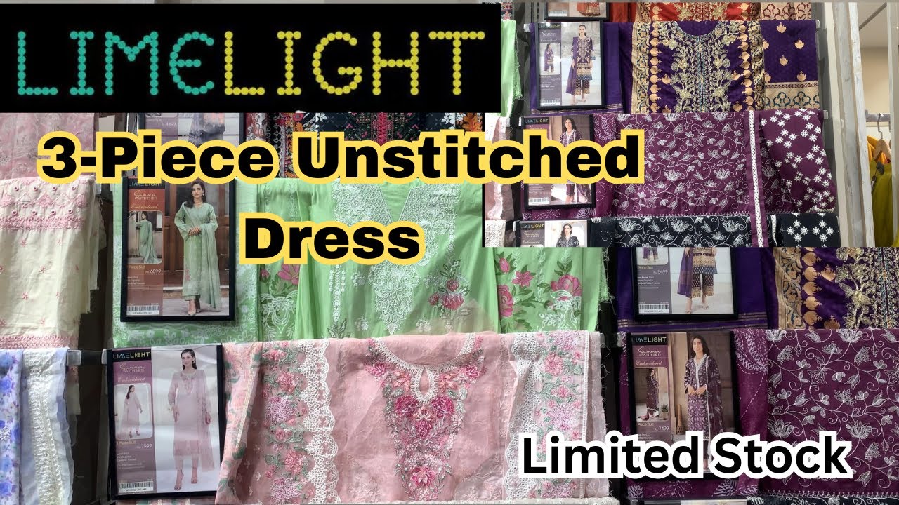 Limelight Eid Collection 2025 || Best 3-Piece Unstitched Dresses ...