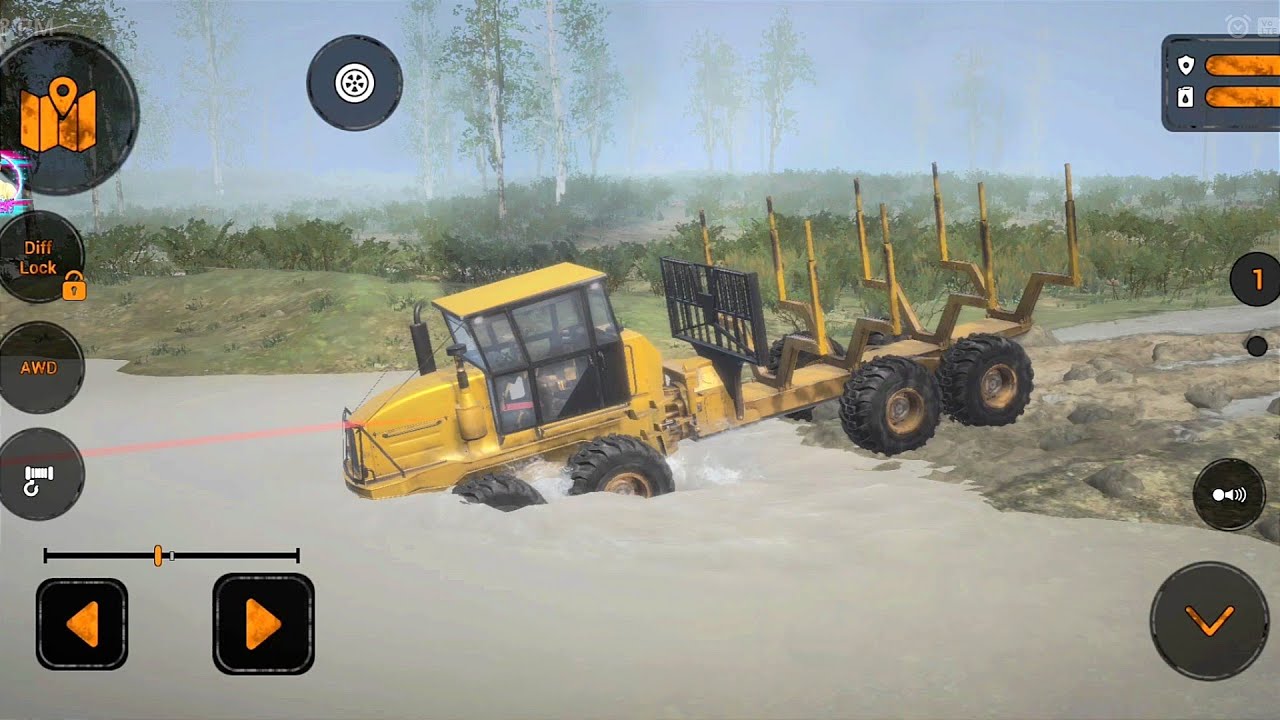 Can K 9000 Truck Cross Large River To Find K700 | Mudrunner Android Gameplay HD - YouTube