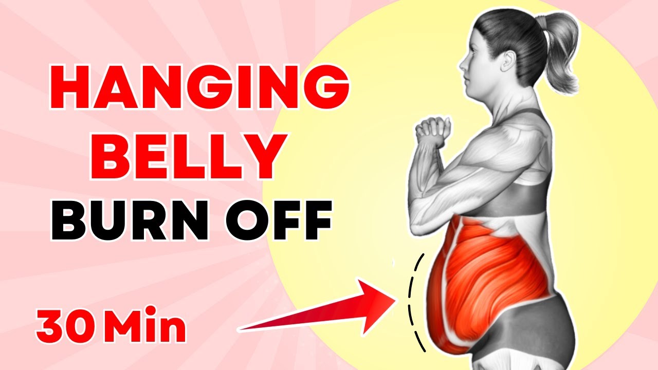 No-Jumping Hanging Belly Fat Workout: Burn Off Fat Without Impact | 30 ...