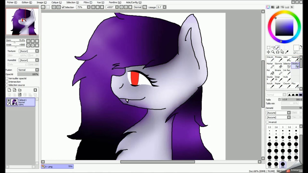 Speedpaint for lovely pony - YouTube