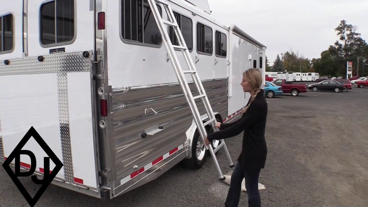 Telescoping Ladder | The Trailer Place - YouTube