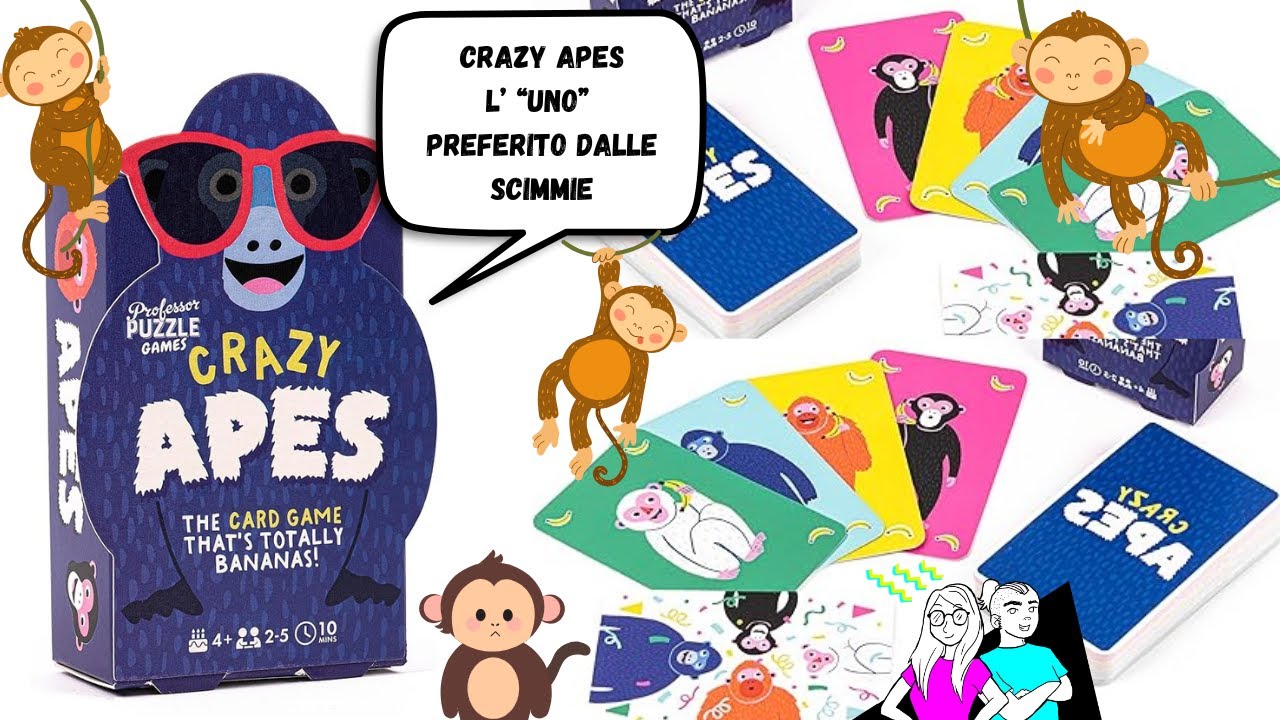 Crazy apes: un "UNO" per bambini da 4 anni in su - YouTube