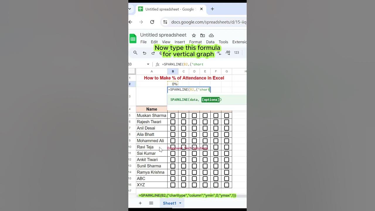 How to create Attendance tracker in excel sheet| #excel | #exceltips #shortsfeed #shortfeed ...