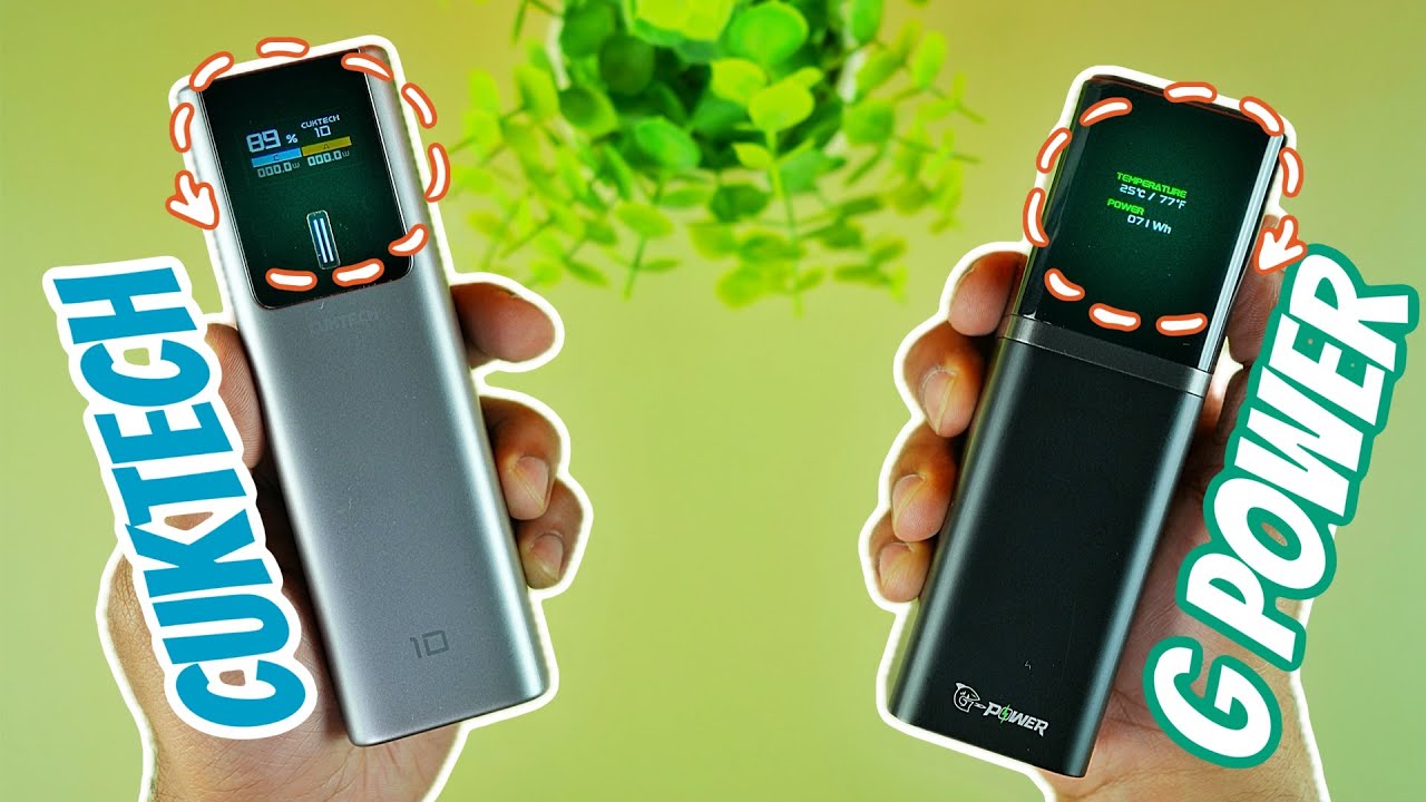 G Power GT19 12000mAh vs Cuktech 10 10000mAh Power Bank Comparison ...