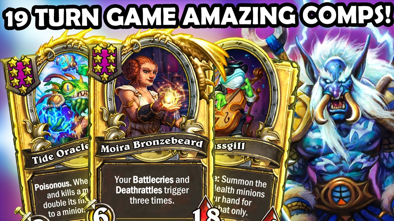 19 Turns With Moira, Tide Oracle Morgl and Bassgill?! | Hearthstone ...