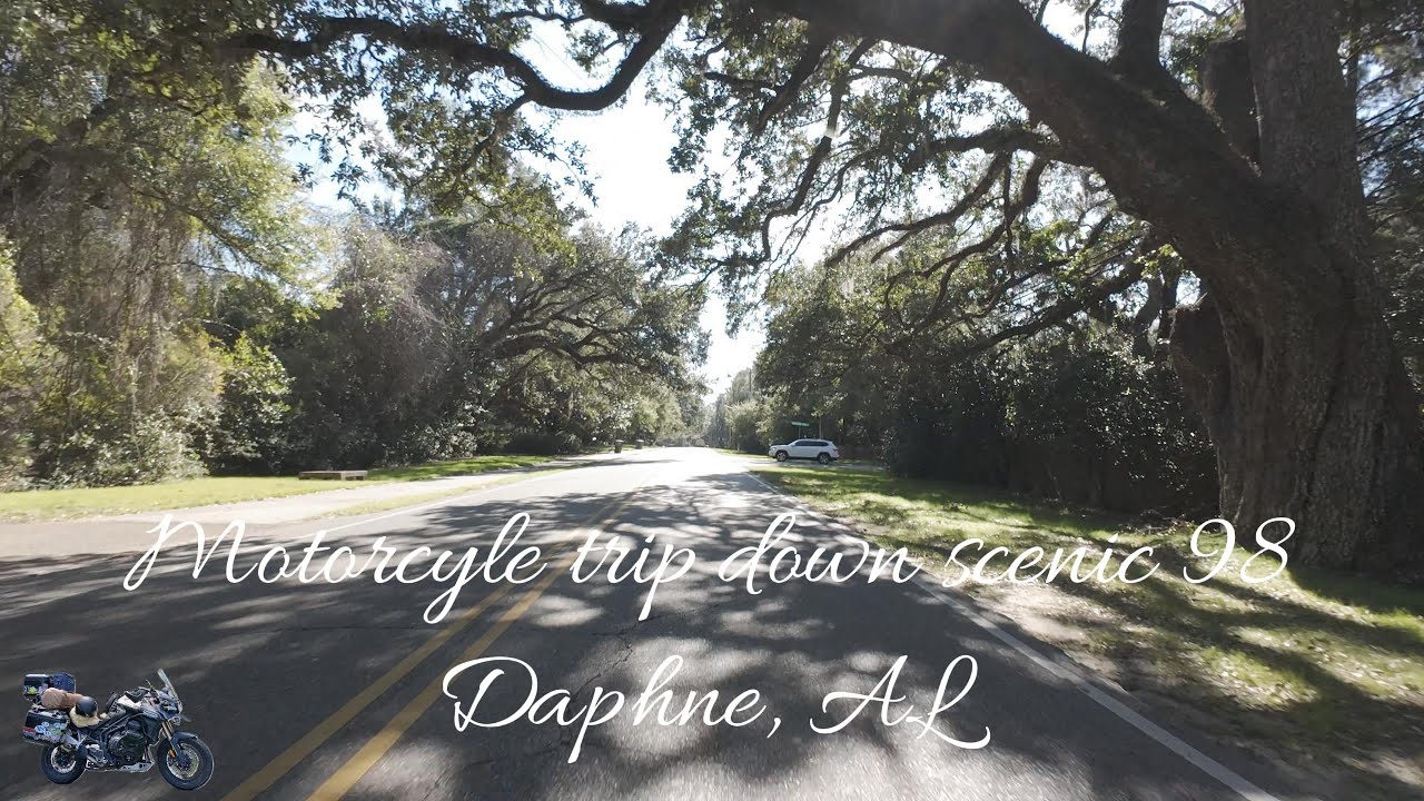 Motorcycle trip down scenic 98 Daphne, AL. ASMR, POV - YouTube