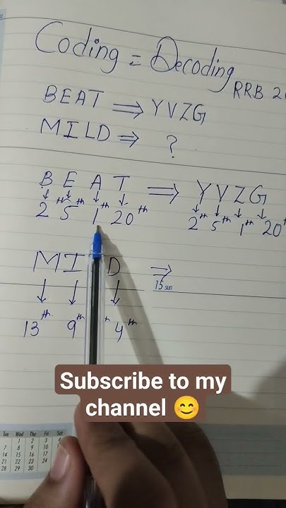 coding decoding 🧑‍💻#mpsc #upsc #bankingexam #rbi#ssc #viral #tranding #foryou #shorts # ...