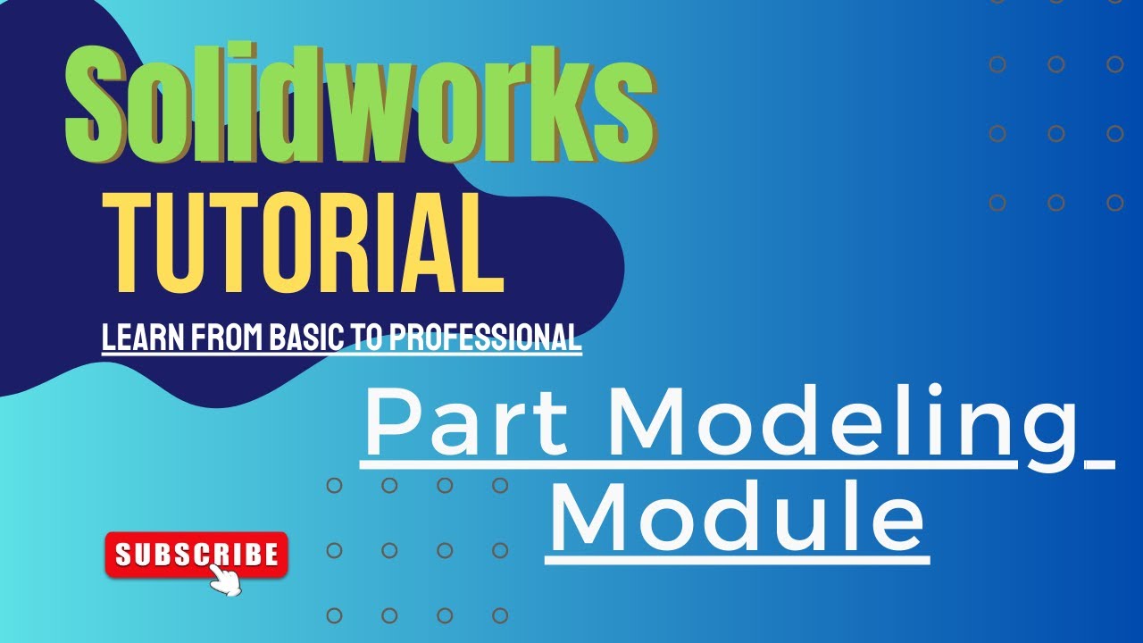 Part Modeling in Solidworks | Full Tutorial | Part 8 - YouTube