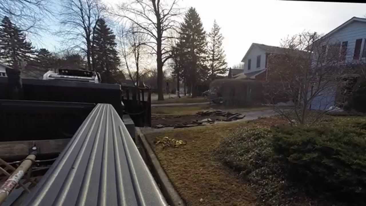 Asphalt driveway demolition and widening in London On - YouTube