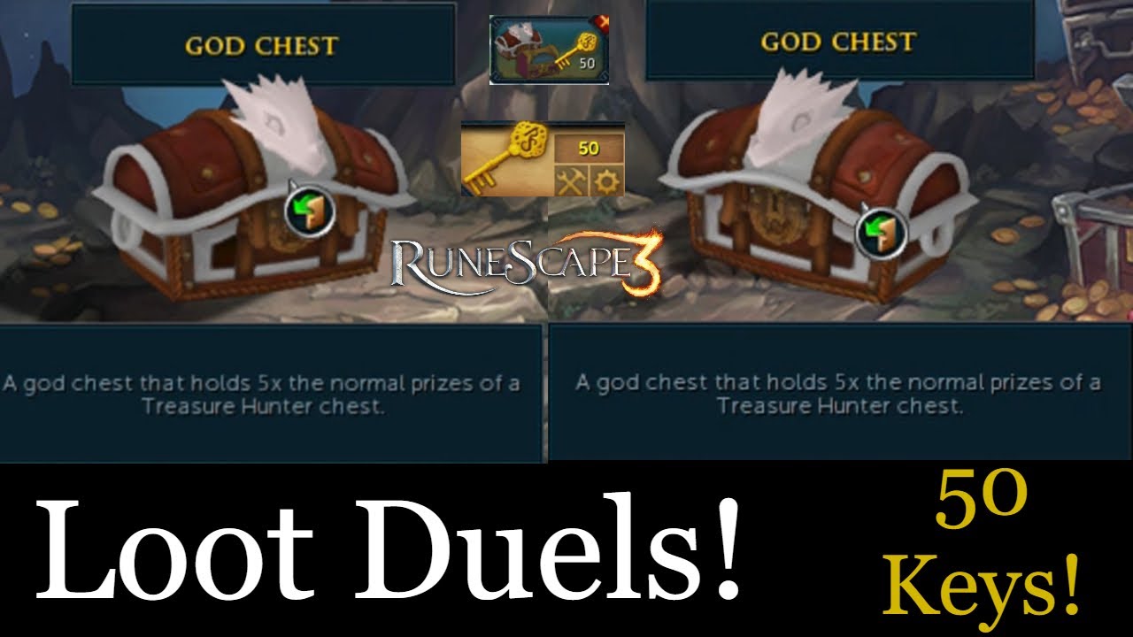 50 Treasure Hunter Keys Runescape! Loot duels promo! - YouTube