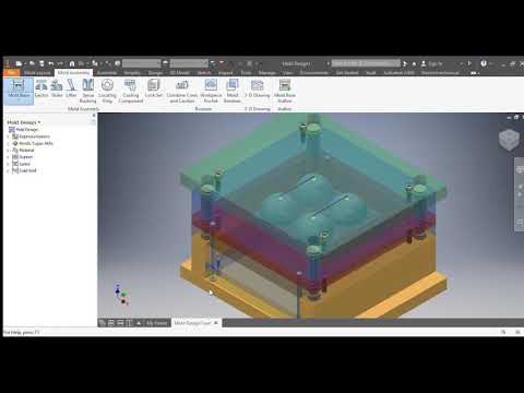 8. SERI KULIAH DESAIN CETAKAN PLASTIK : Desain Mold dengan Inventor