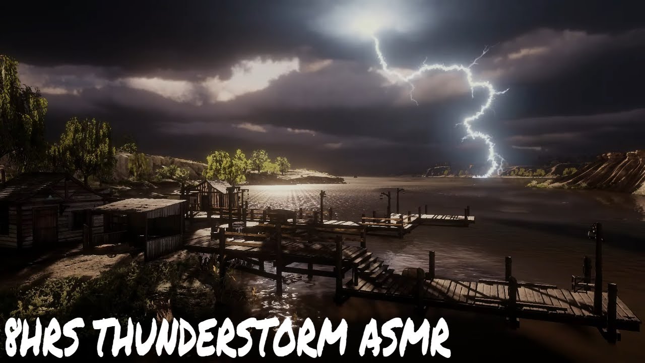 Thunderstorm At Quaker's Cove | RDR2 ASMR - YouTube