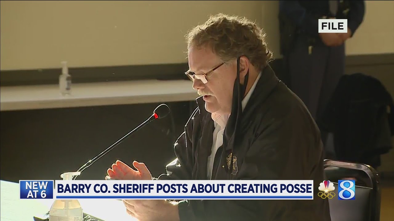 Barry Co. sheriff posts about creating posse - YouTube
