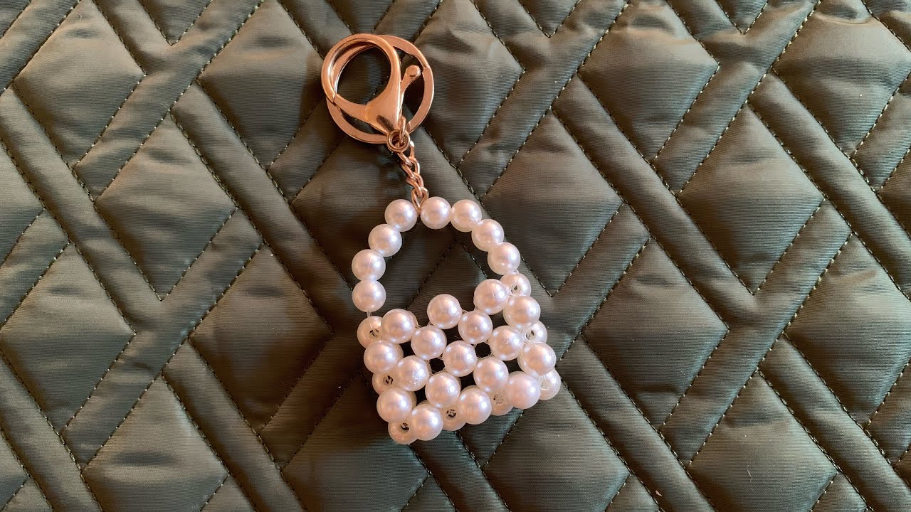 DIY Mini Pearl Bag Keychain / Easy & Cute Craft Tutorial - YouTube