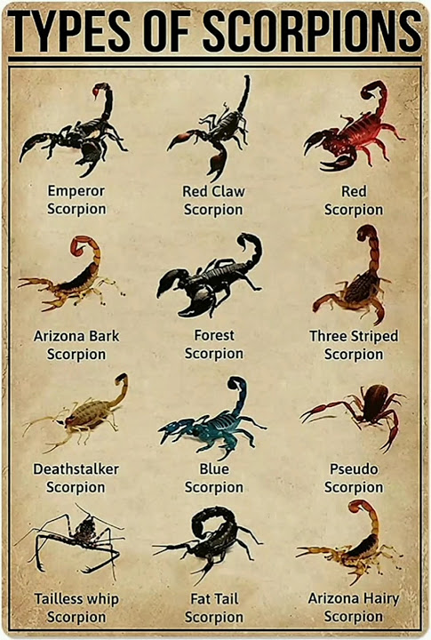 Types Of Scorpion Arizona Bark Scorpion Part 01🦂types Scorpion Kalajengking Youtube