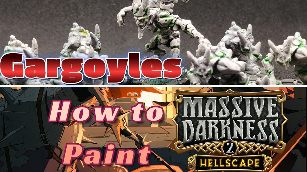 Painting the Massive Darkness 2 Mobs - How to paint the Gargoyles - YouTube