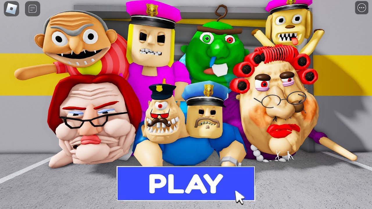 Playing as EVERYONE IN Barry’s prison run full walkthrough #obby # ...