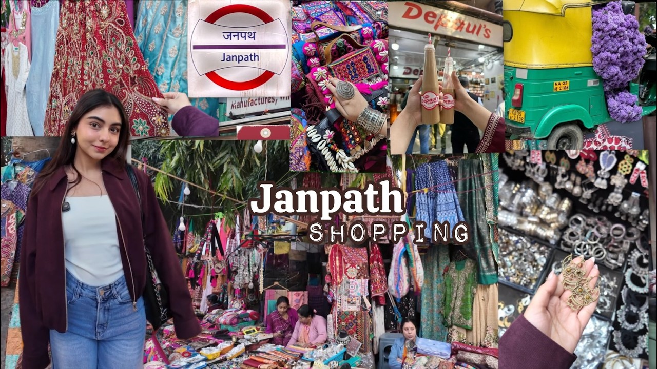 Janpath vlog | shopping guide + hidden gems 💌 - YouTube