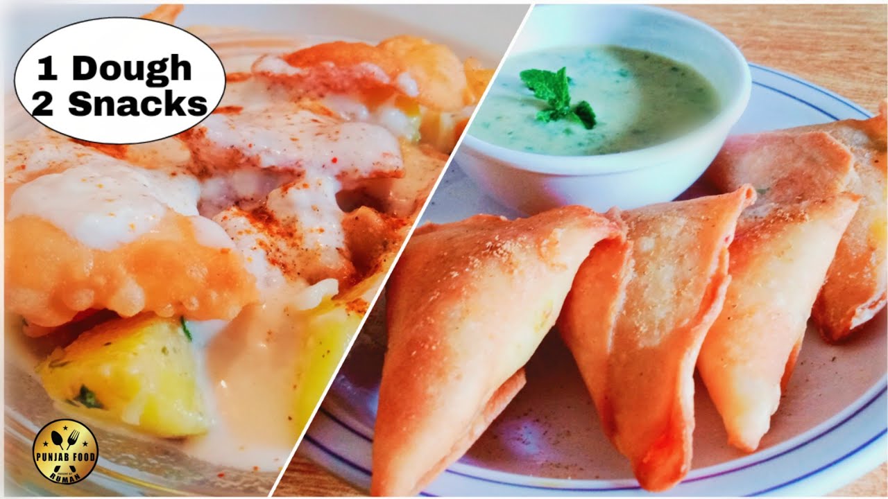 Mini Samosa & Crispy Papri | How To Fold Samosa Patti By Punjab Food ...