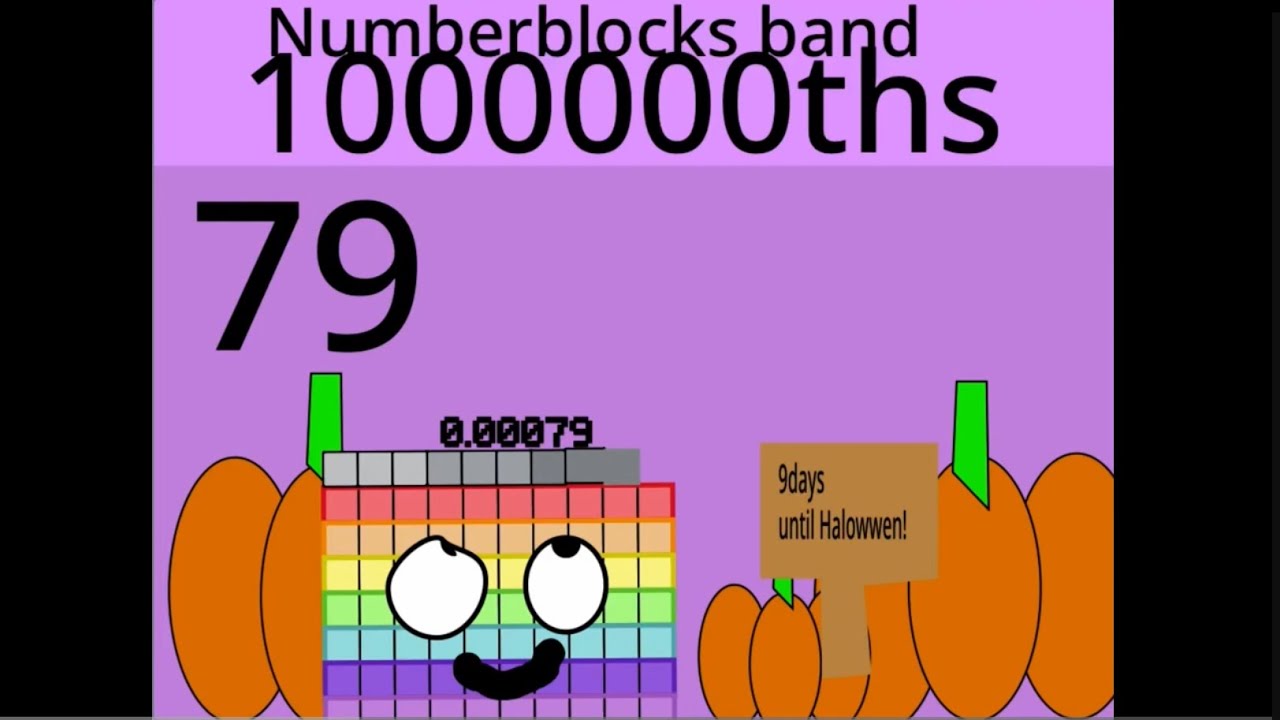 Numberblocks band millionths 79 - YouTube