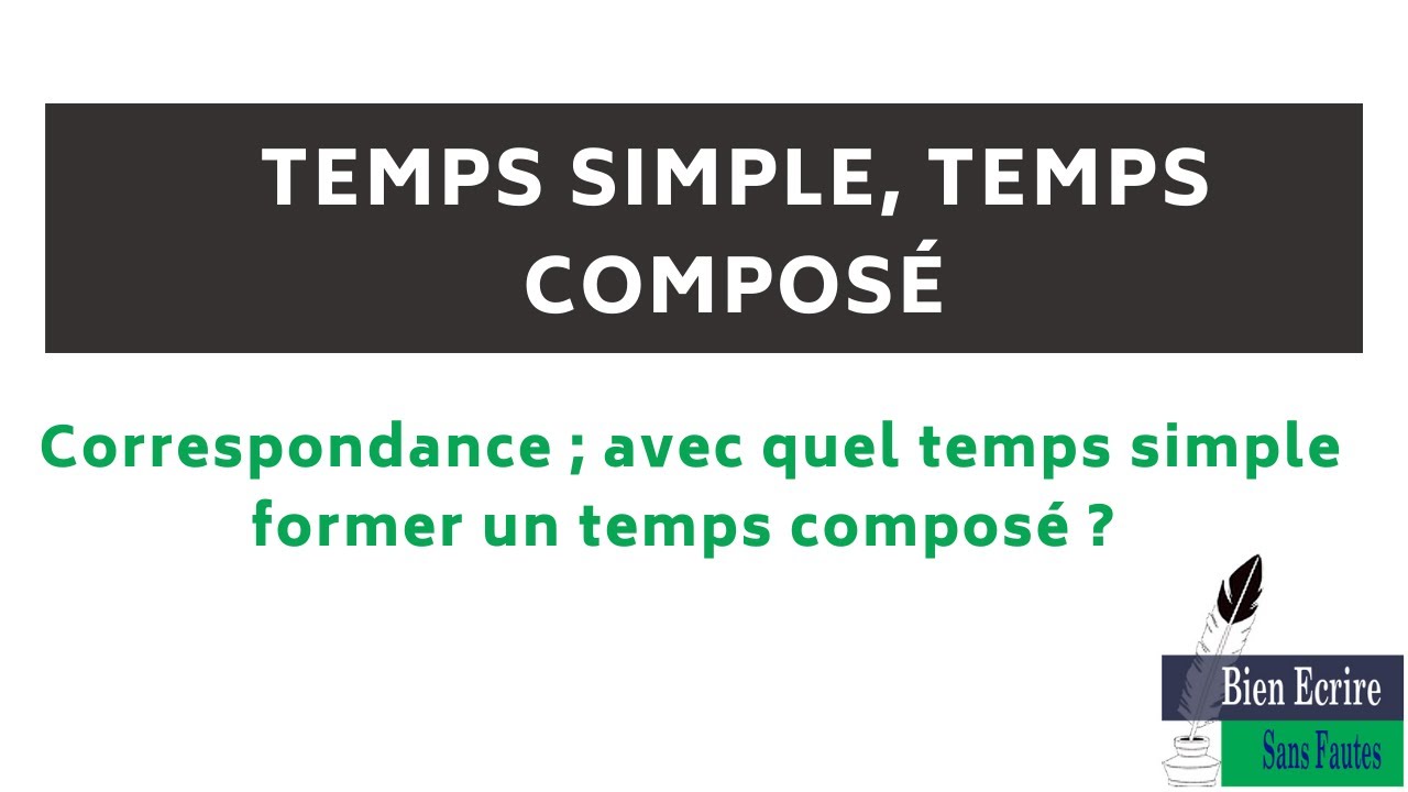 Avec quel temps simple former le temps composé ? - YouTube