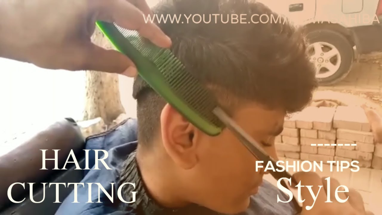 Street barber hair cutting style tutorial / Army Cutting style / Foji ...