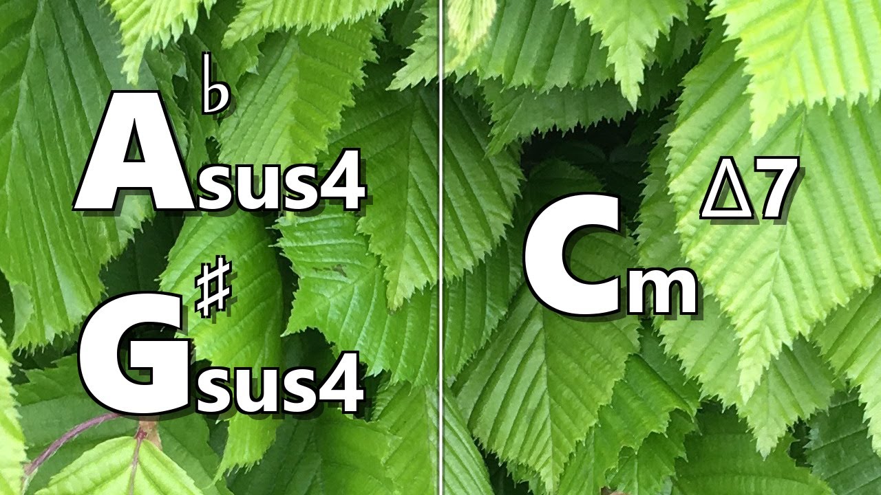 Absus4 (G#sus4) to Cm maj7 Backing Track - YouTube