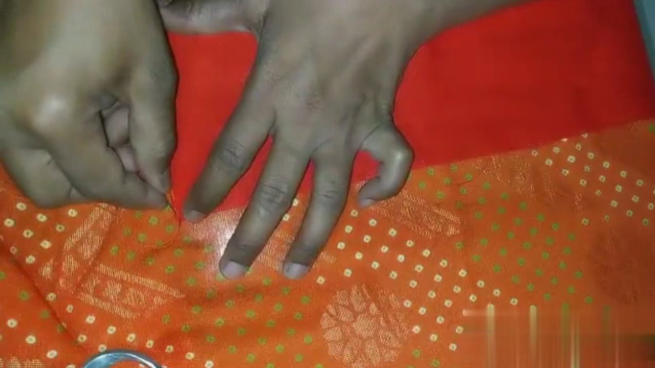 साडी फाँल Saree Me Fall Kaise Lagaye How To Stitch Saree Fall At Home Hand Stitching Fancysaree