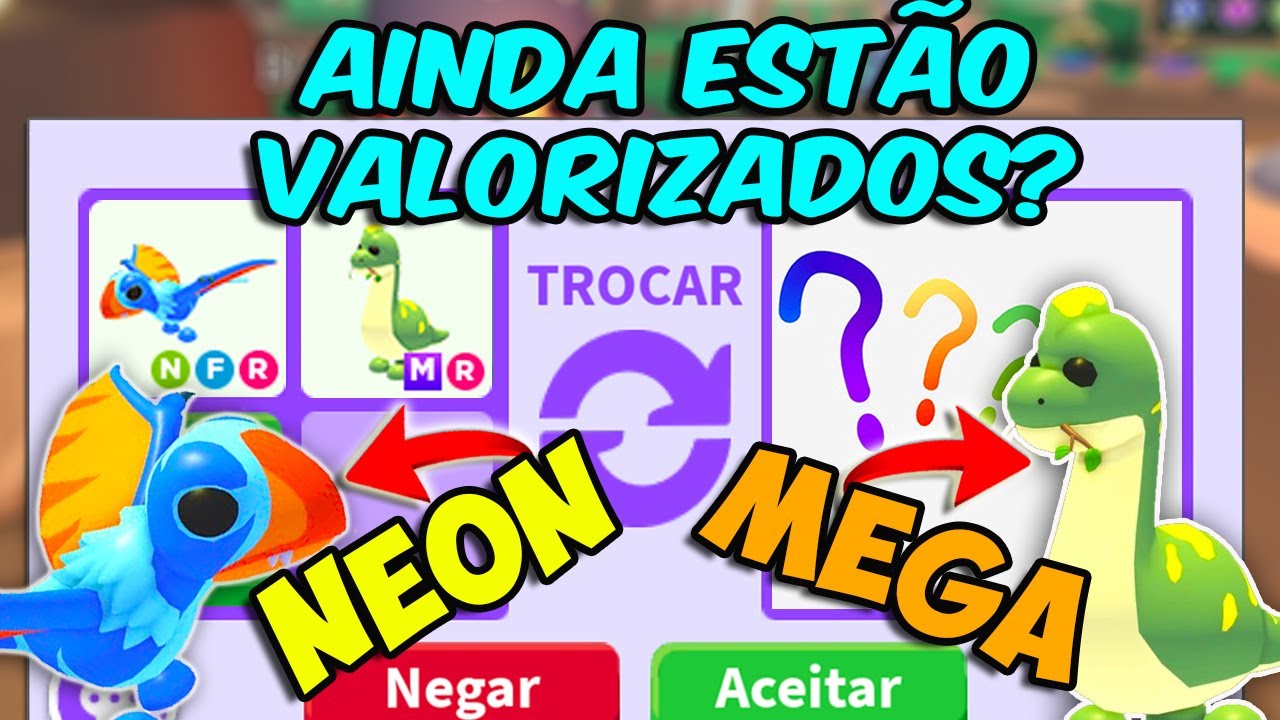 TROCANDO DIMORFODONTE NEON E BRAQUIOSSAURO MEGA NEON! Nova Atualização ...