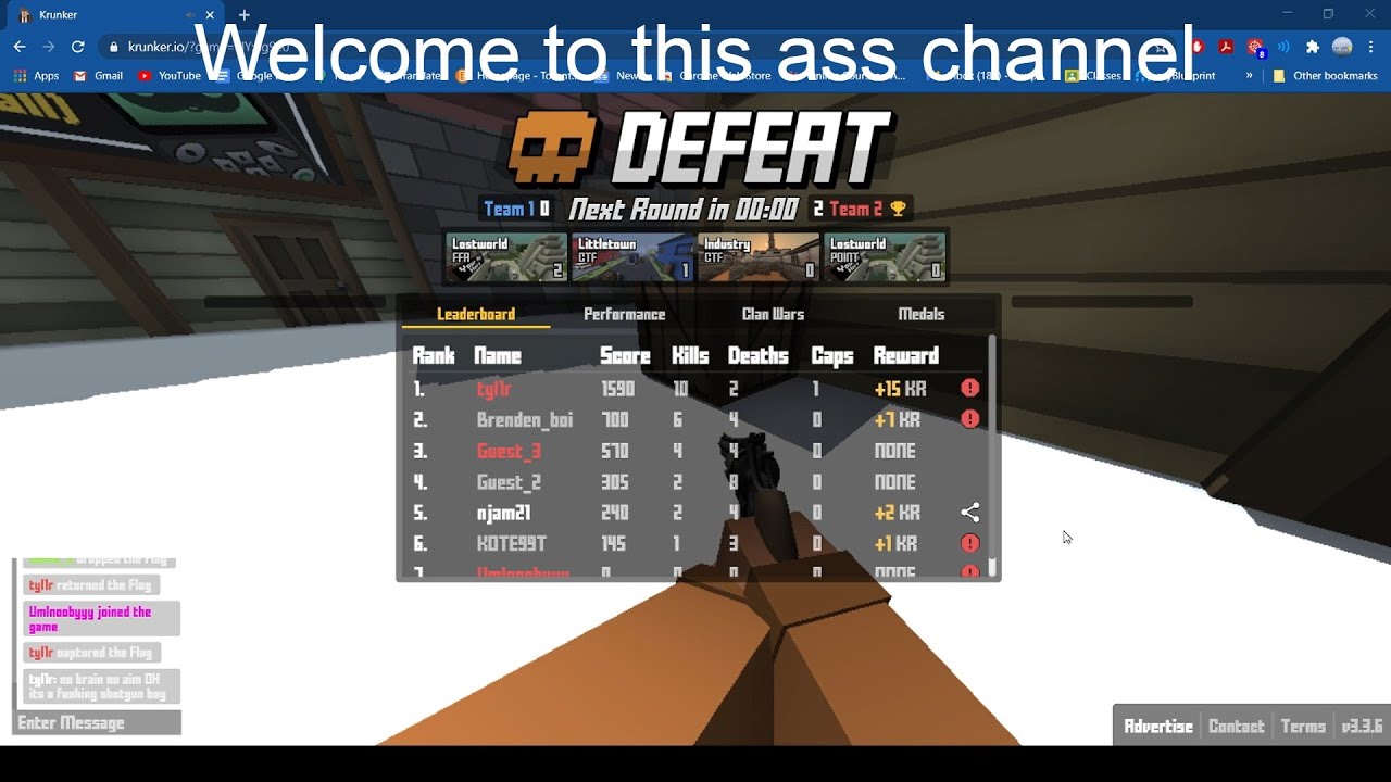 First Krunker.io Gameplay/First Vid - YouTube