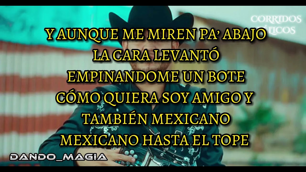 Corrido De Juanito Letra Calibre 50 Youtube