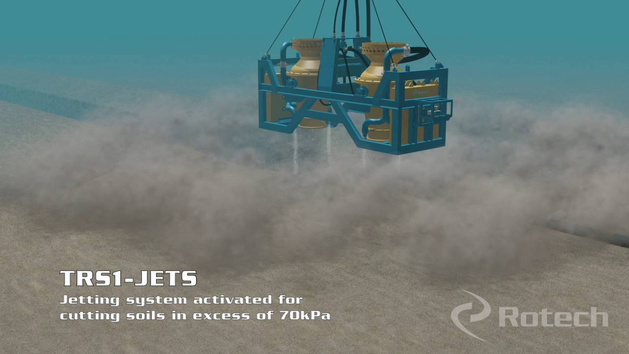 TRS1-JETS Cable post-trenching - YouTube