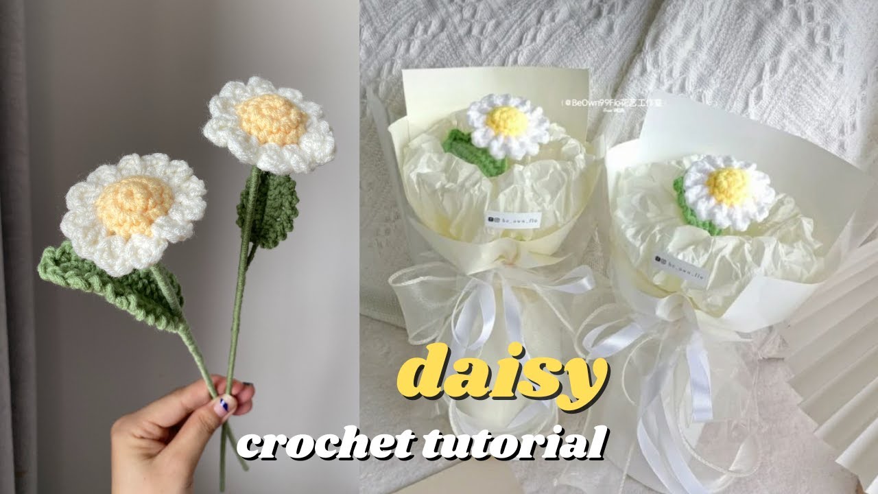 Daisy crochet tutorial - In-depth tutorial for complete beginners - YouTube