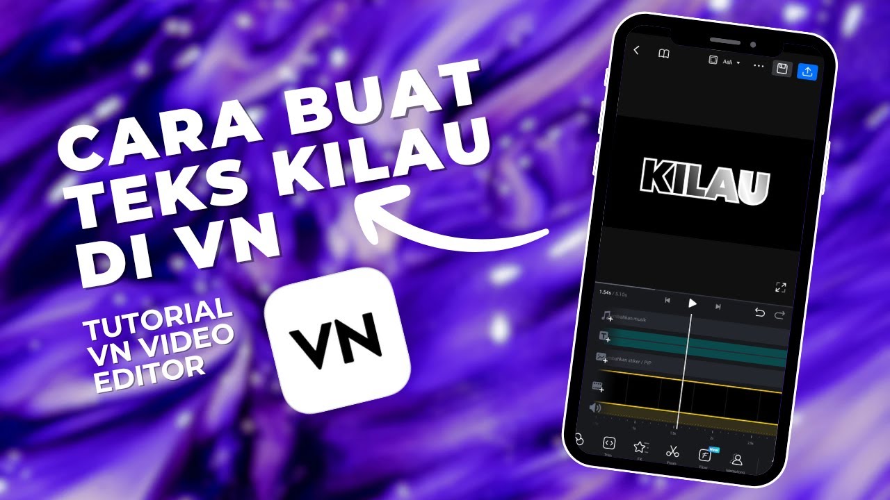 Cara buat TEKS KILAU di aplikasi VN | tutorial Vn - xquy - YouTube
