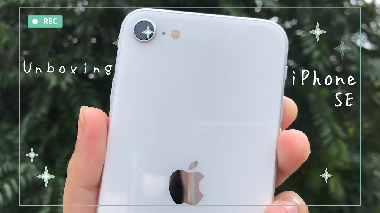 Unboxing iPhone SE 2020 Aesthetically ~ My first iPhone📱 - YouTube