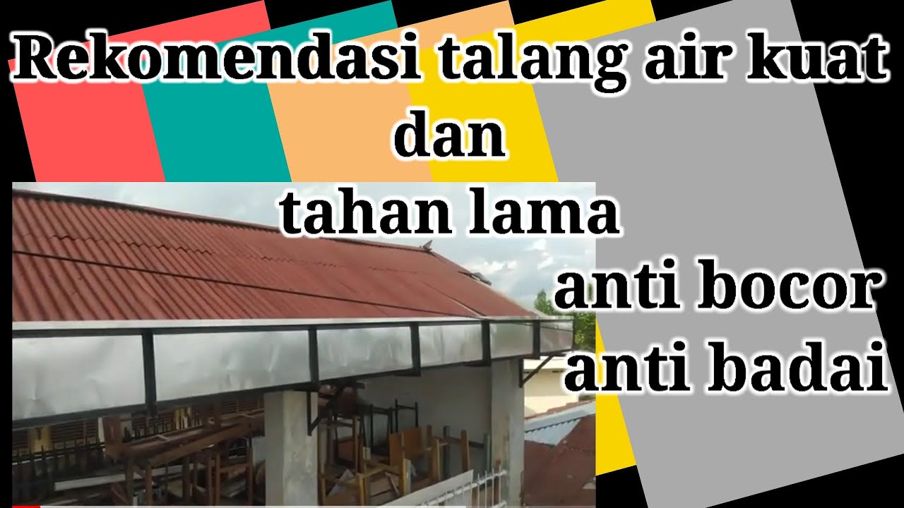 membuat talang air dari besi siku proses finishing - YouTube
