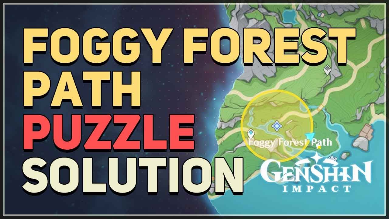 Foggy Forest Path Puzzle Genshin Impact - YouTube