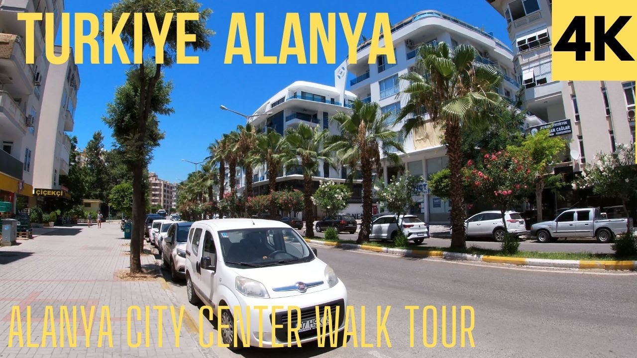 Alanya Center/Walk Tour/15 July[4K] - YouTube